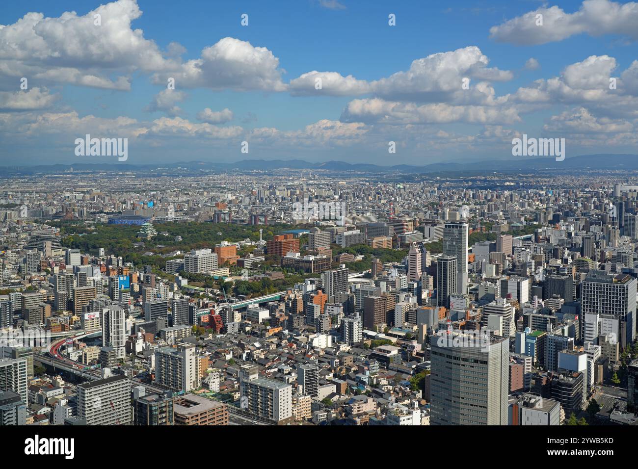 NAGOYA, JAPAN -6 NOV 2024- Landscape view of the city of Nagoya seen ...