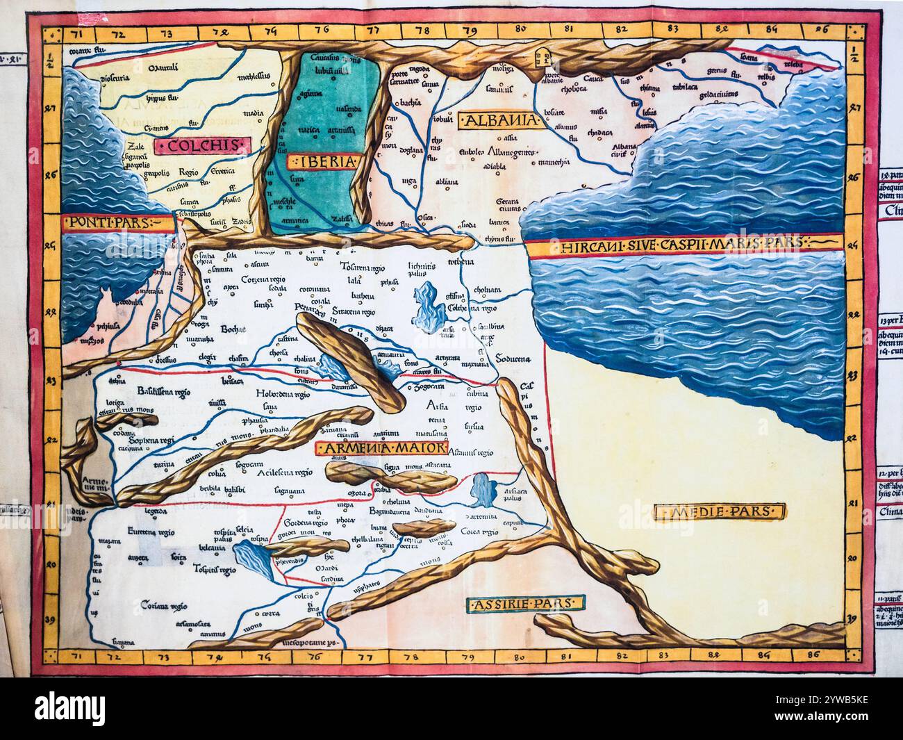 Map armenia colchis iberia albania hi-res stock photography and images ...