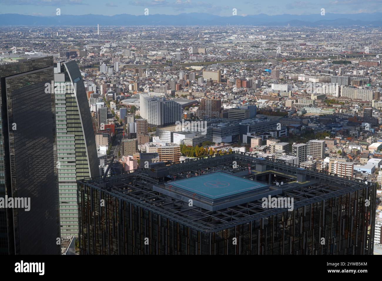 NAGOYA, JAPAN -6 NOV 2024- Landscape view of the city of Nagoya seen ...