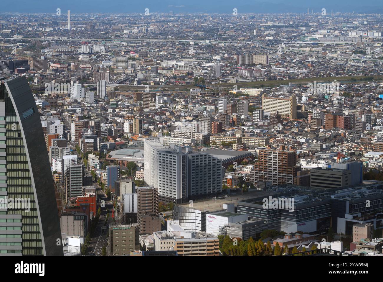 NAGOYA, JAPAN -6 NOV 2024- Landscape view of the city of Nagoya seen ...