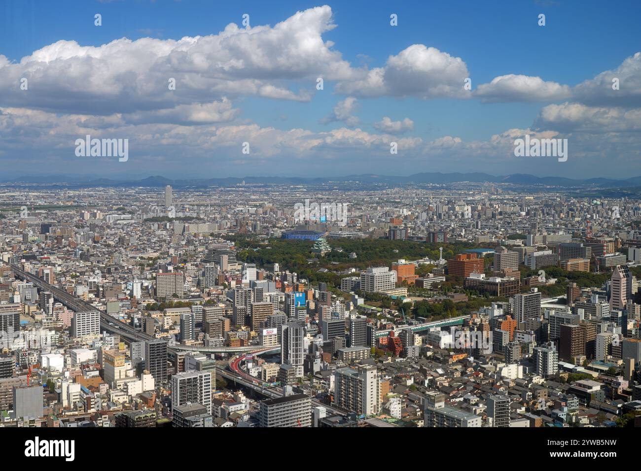 NAGOYA, JAPAN -6 NOV 2024- Landscape view of the city of Nagoya seen ...