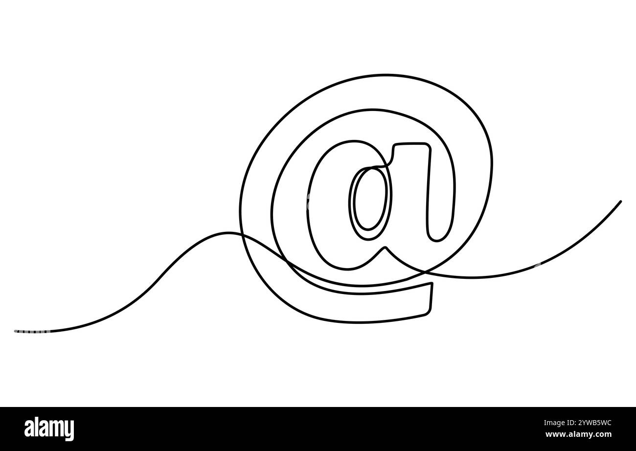 Draw one line hi-res stock photography and images - Alamy