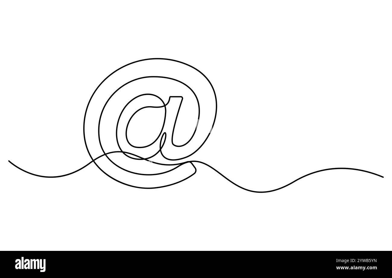 one line art drawing Stock Vector Image & Art - Alamy