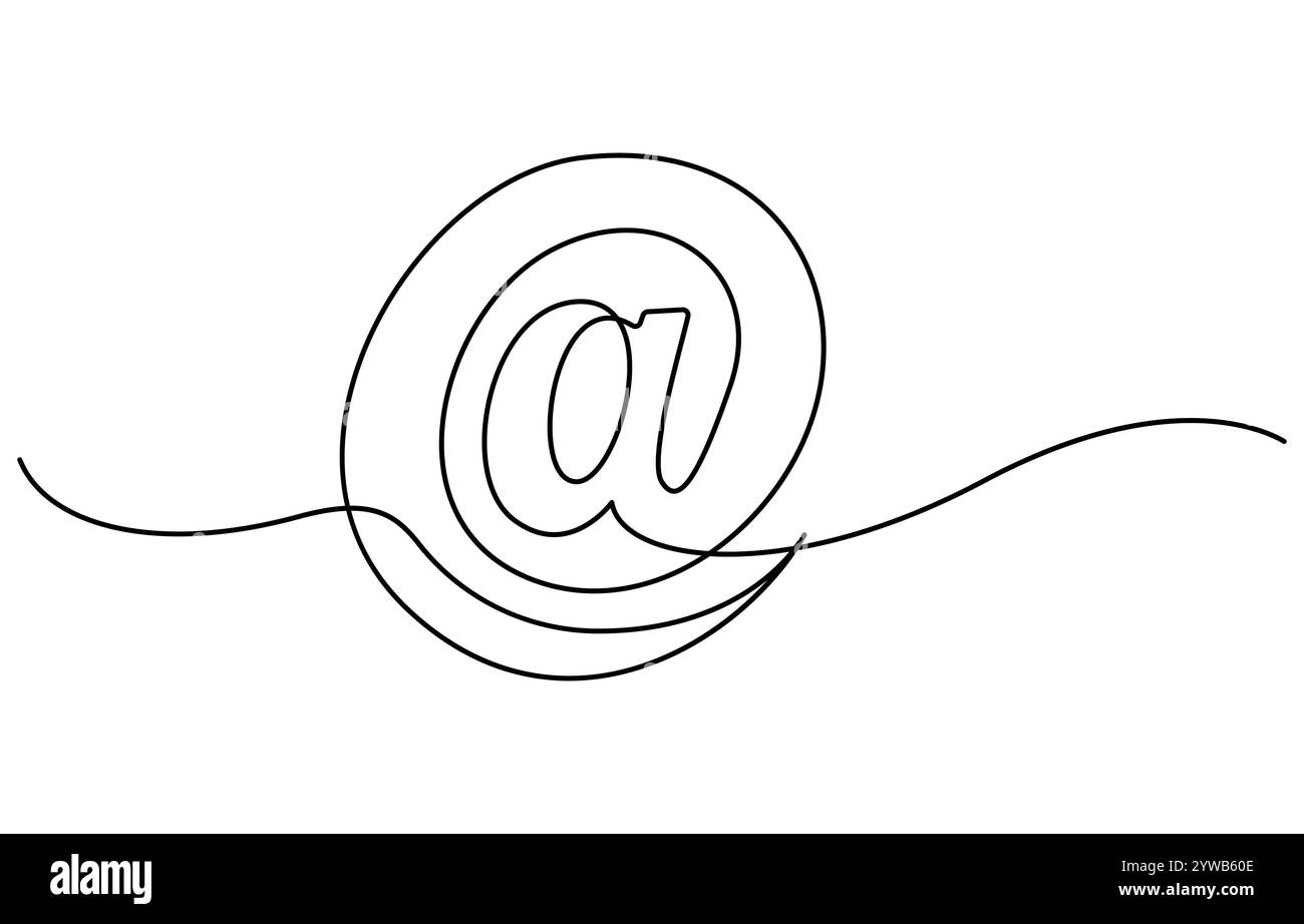 Draw one line hi-res stock photography and images - Alamy