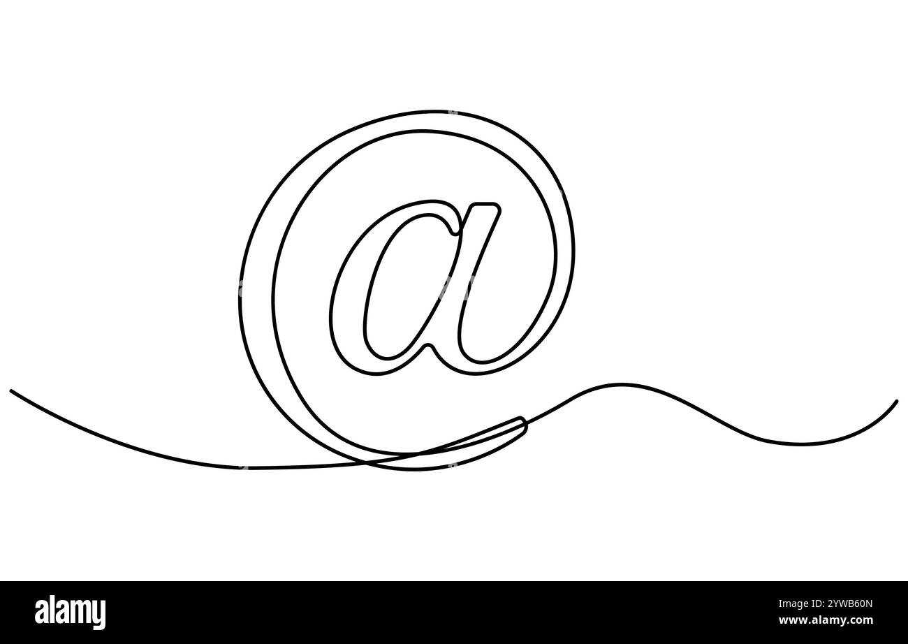 Draw one line hi-res stock photography and images - Alamy