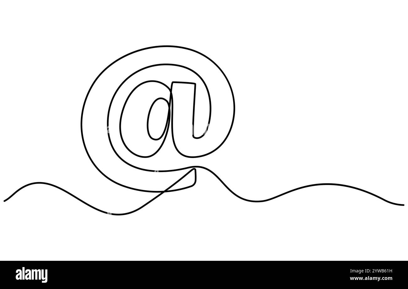 Draw one line hi-res stock photography and images - Alamy