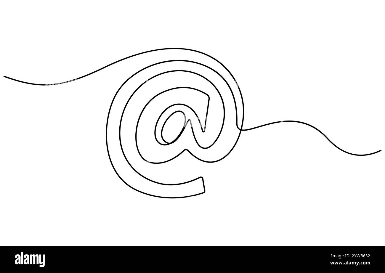 Continuous one line drawing of school bell. One line drawing ...