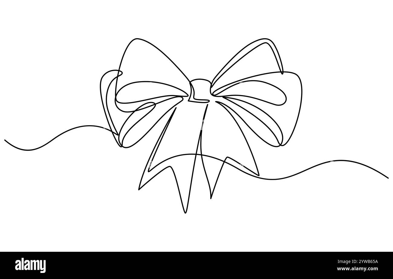 Gift ribbon bow continuous hi-res stock photography and images - Alamy