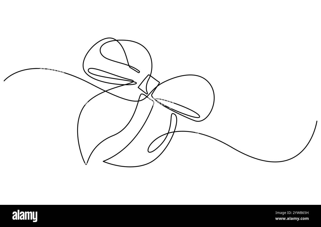 Gift ribbon bow continuous hi-res stock photography and images - Alamy