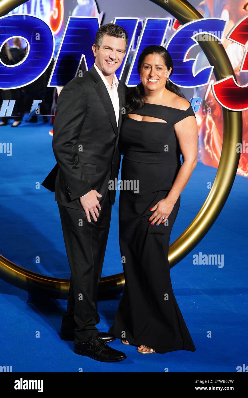 Jeff Fowler and Katie Fowler attending the Sonic the Hedgehog 3 ...