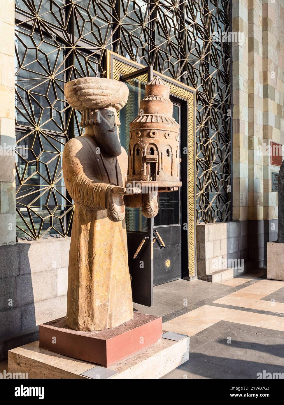 Yerevan, Armenia - December 1, 2024: replica of statue of armenian King ...