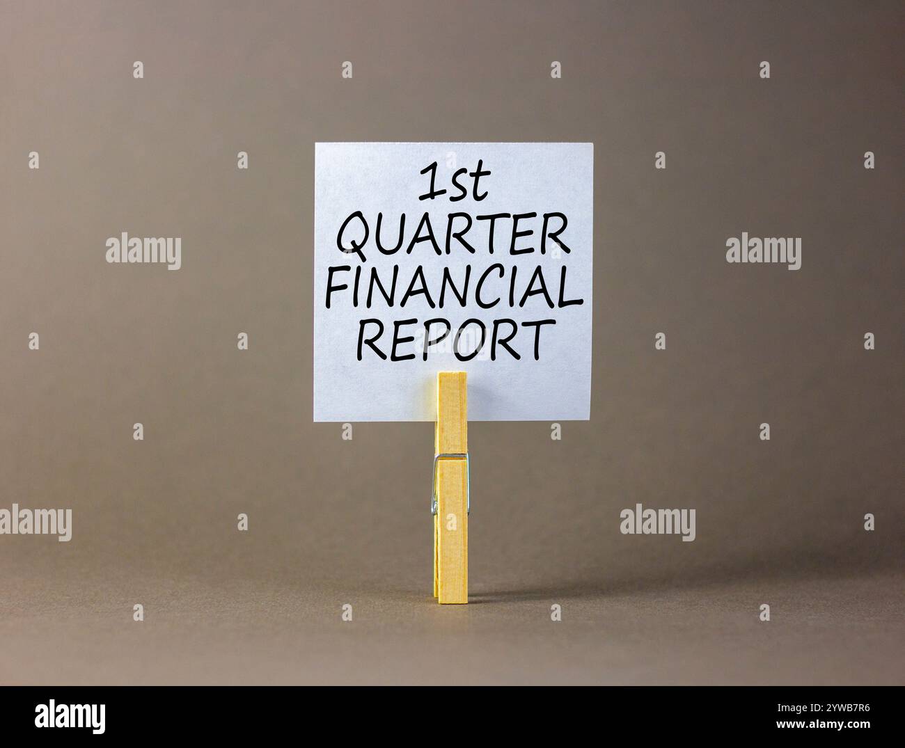 1st quarter financial report symbol. Concept words 1st quarter ...