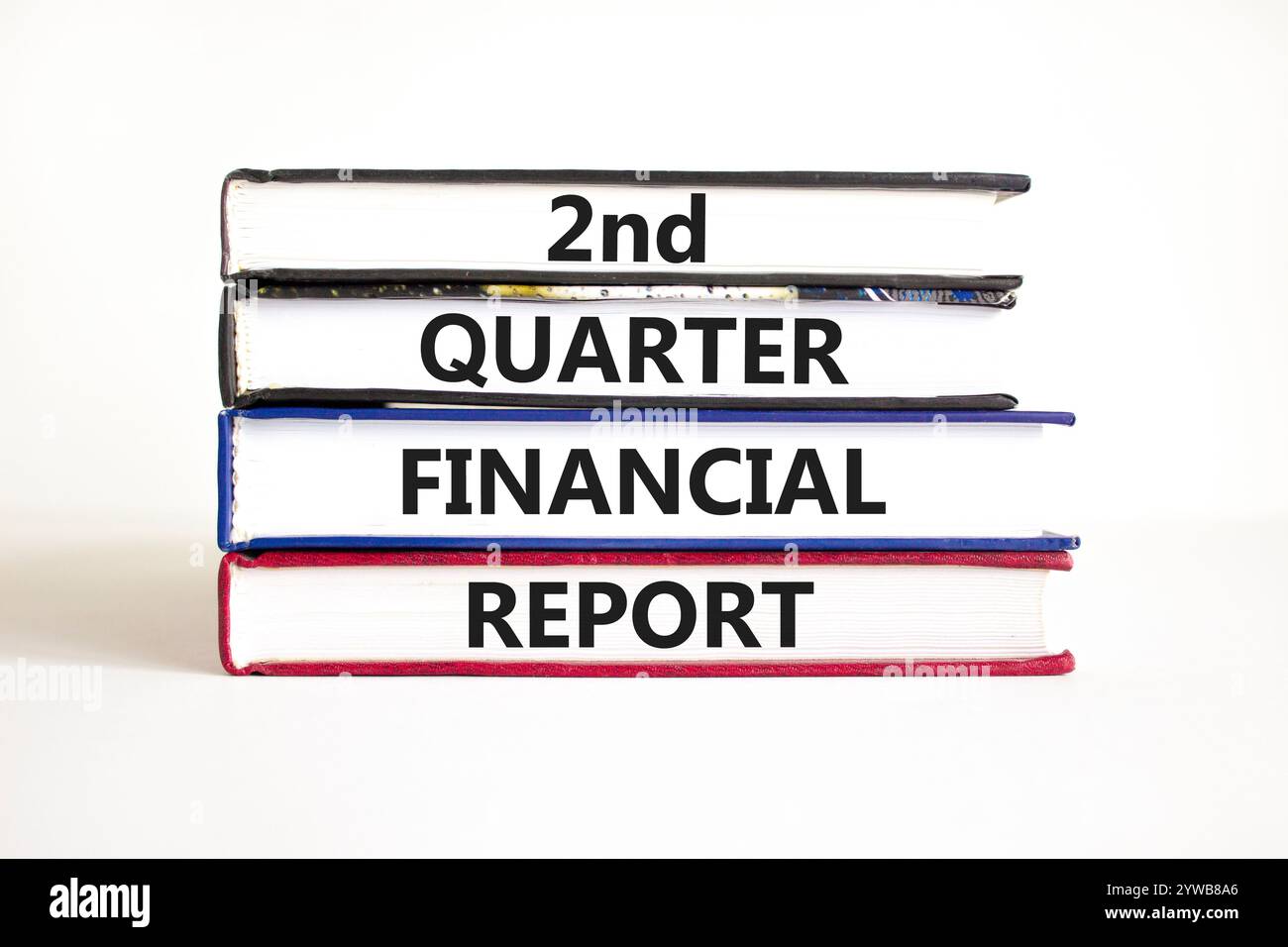 2nd quarter financial report symbol. Concept words 2nd quarter ...
