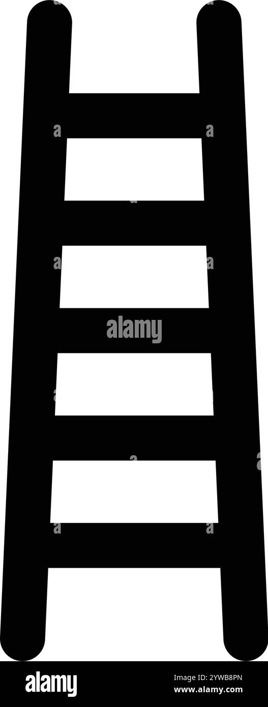 Ladder icon, vector symbol illustration design element for step-by-step ...