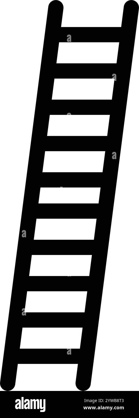 Ladder icon, vector symbol illustration design element for step-by-step ...