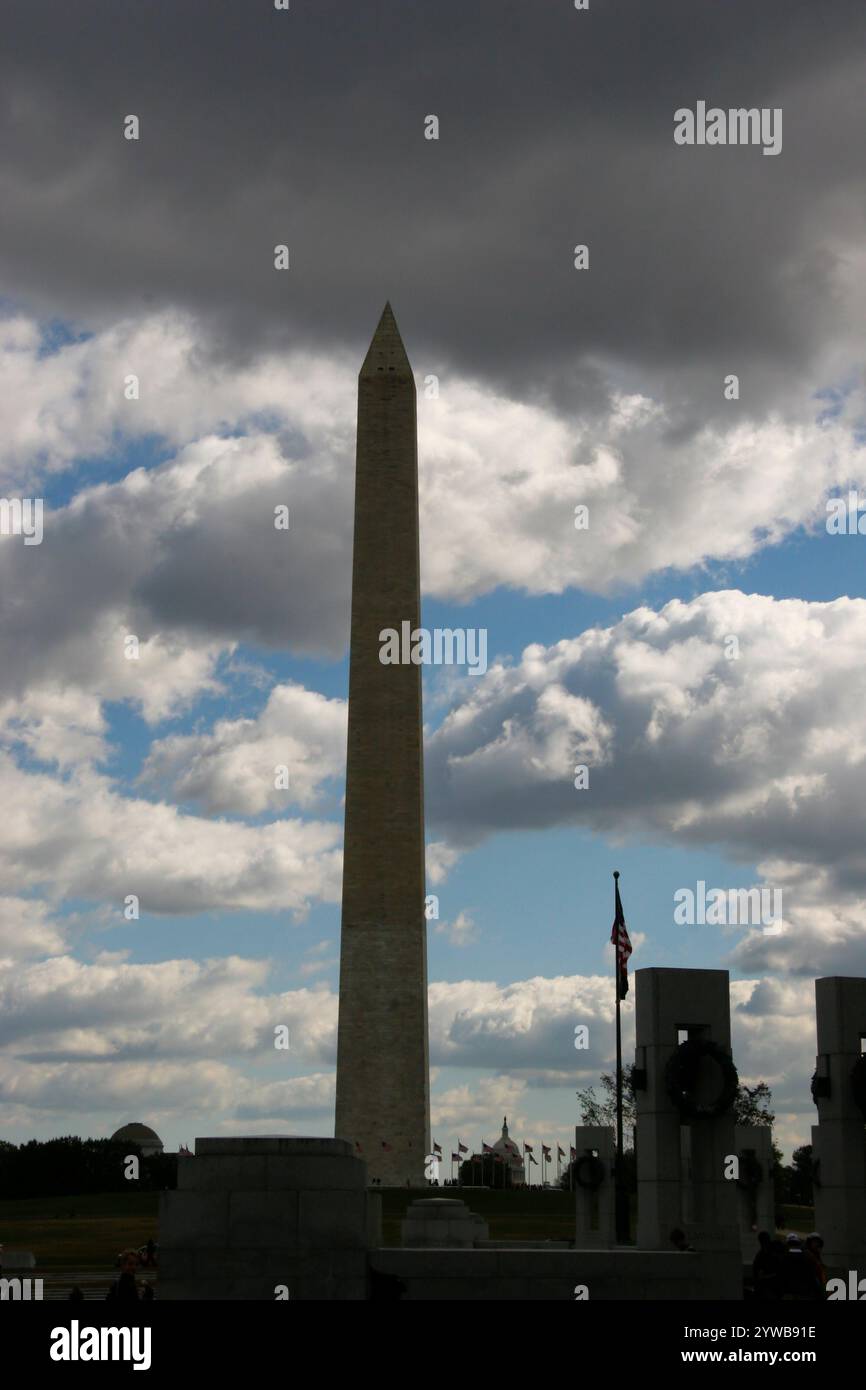 The Washington Monument is an obelisk near the west end of the National ...