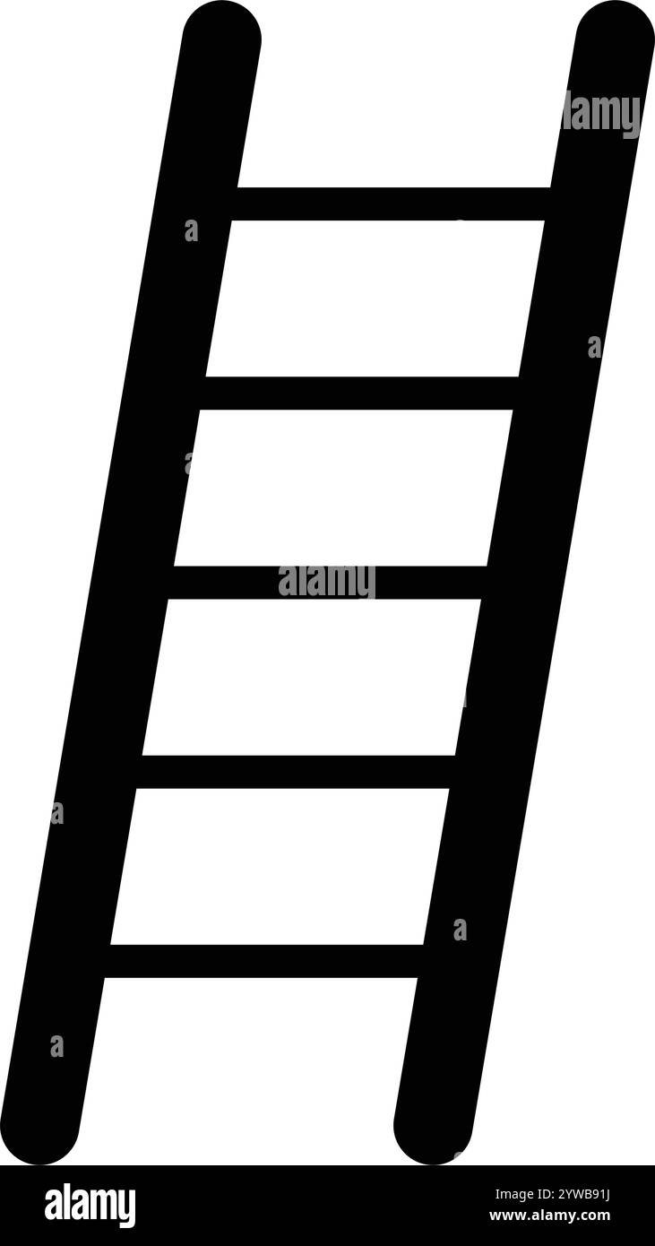 Ladder icon, vector symbol illustration design element for step-by-step ...