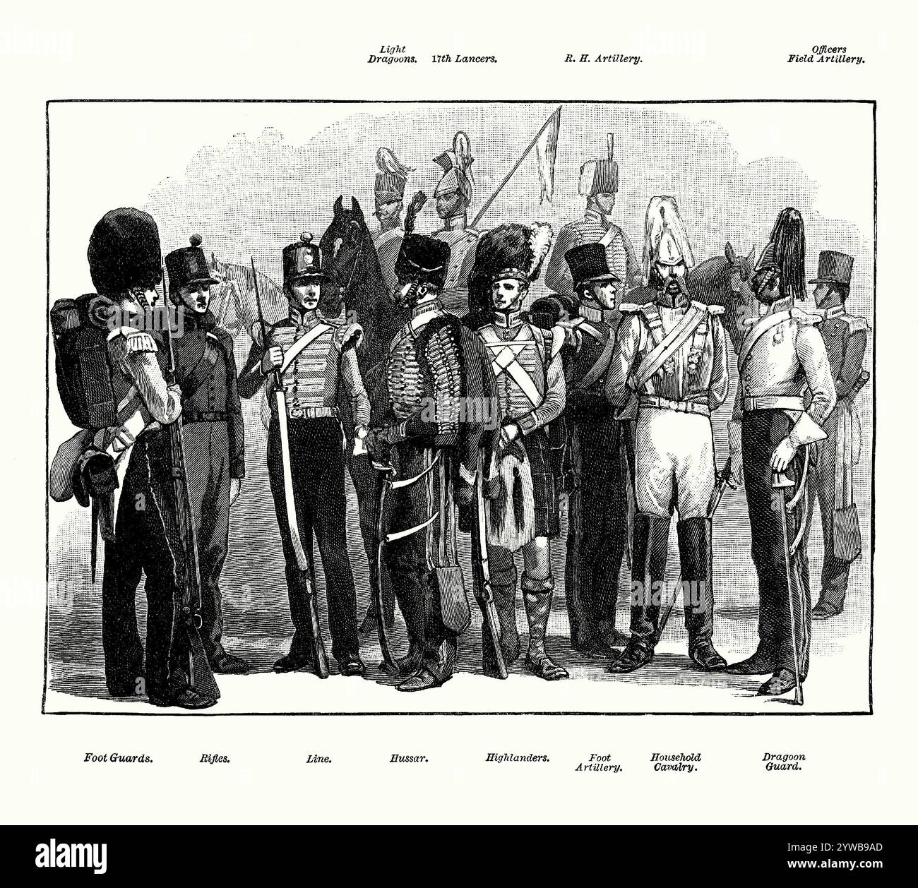 British army uniforms of the 19th century hi-res stock photography and ...