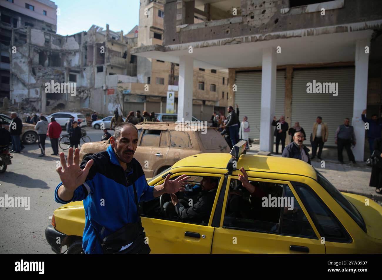 Homs, Syria. 08 December 2024. Streets in the Homs countryside ...