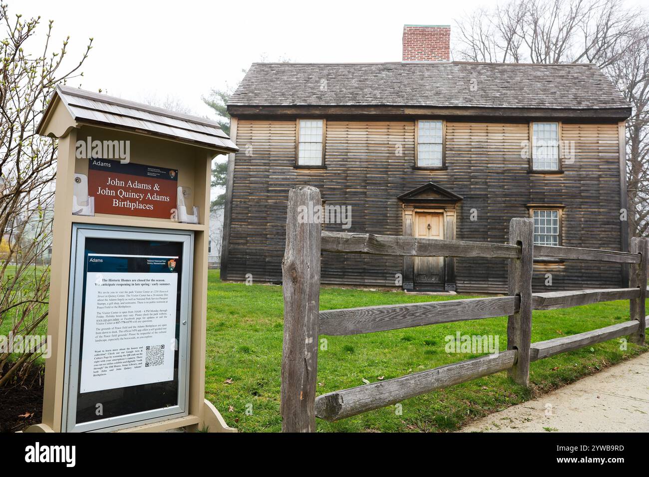 John Adams and John Quincy Adams birthplace in Quincy, Massachusetts ...