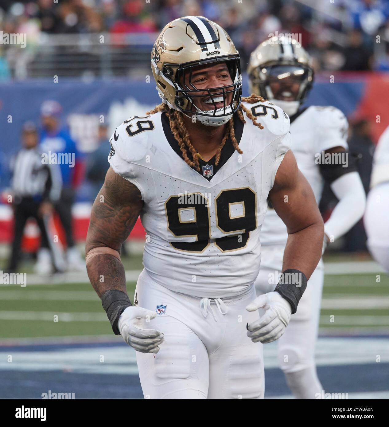 New Orleans Saints defensive end Chase Young (99) against the New York ...