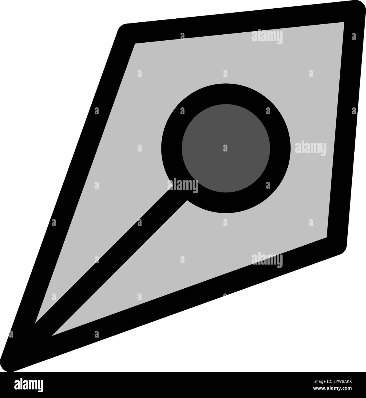 Fountain pen nib symbol - modern education or office icon symbol Stock ...