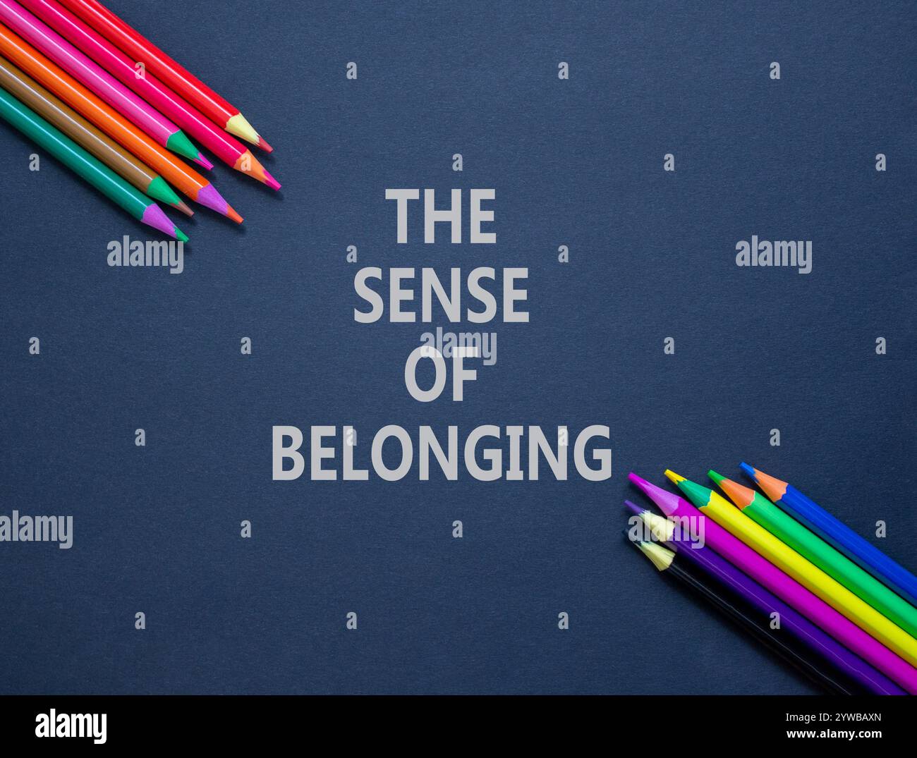 The sense of belonging symbol. Concept words The sense of belonging on ...