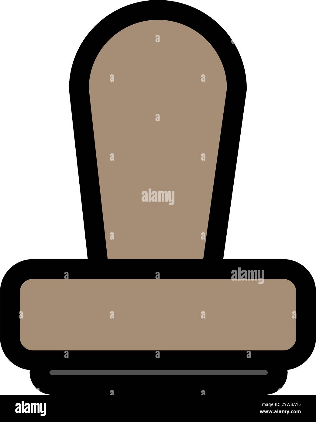 Stamp symbol - modern education or office icon symbol Stock Vector ...