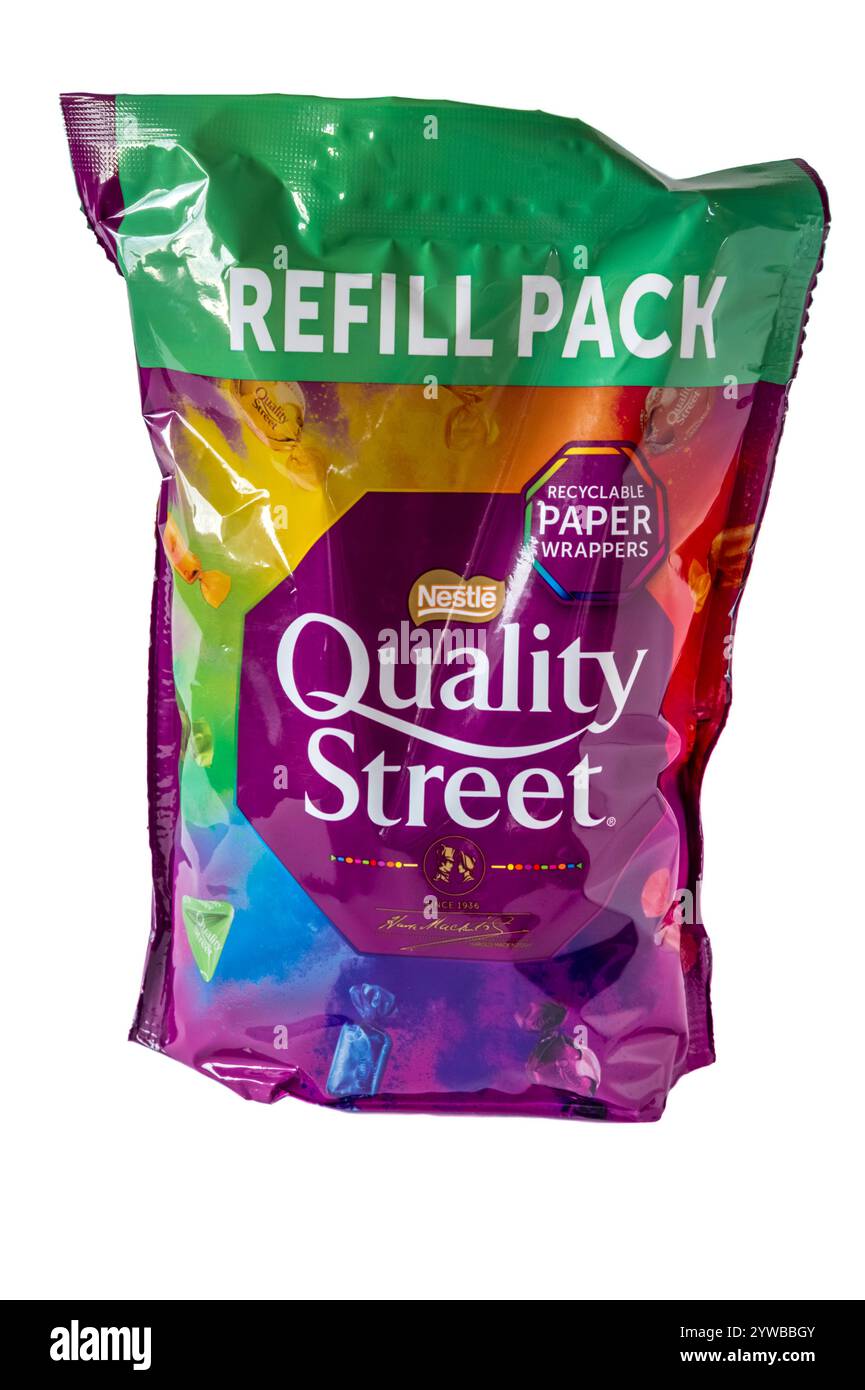 A refill pack of Quality Street chocolates Stock Photo - Alamy