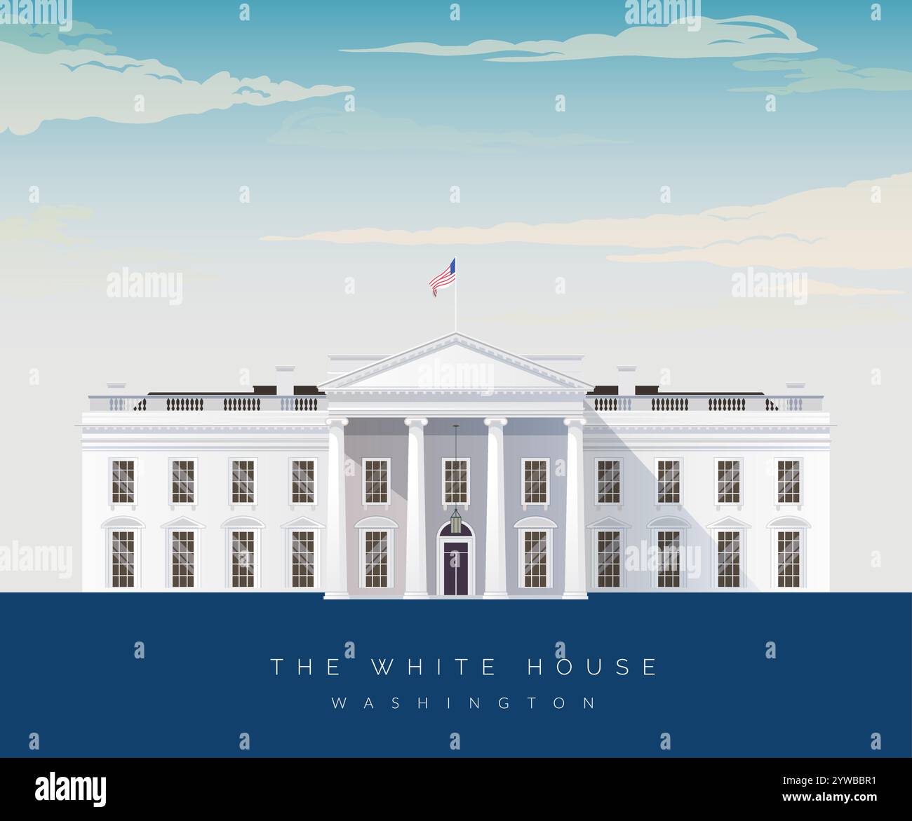 Neoclassical Style - The White House - Washington D.C. - Stock ...