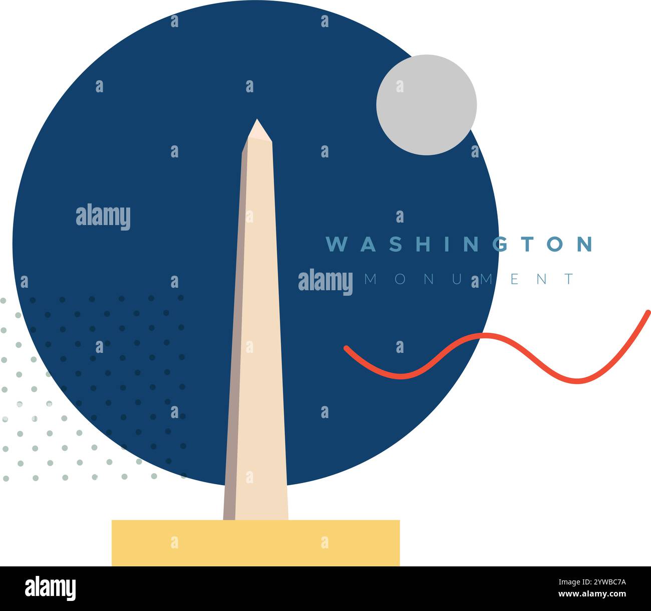 An Obelisk - The Washington Monument - Stock Illustration as EPS 10 ...
