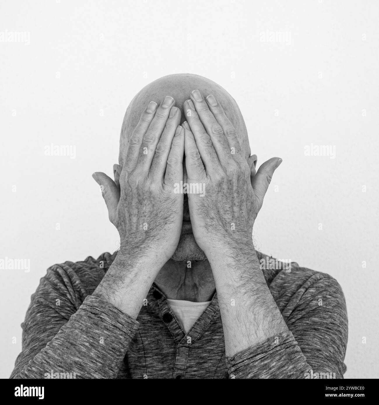 Despair expressing Black and White Stock Photos & Images - Alamy