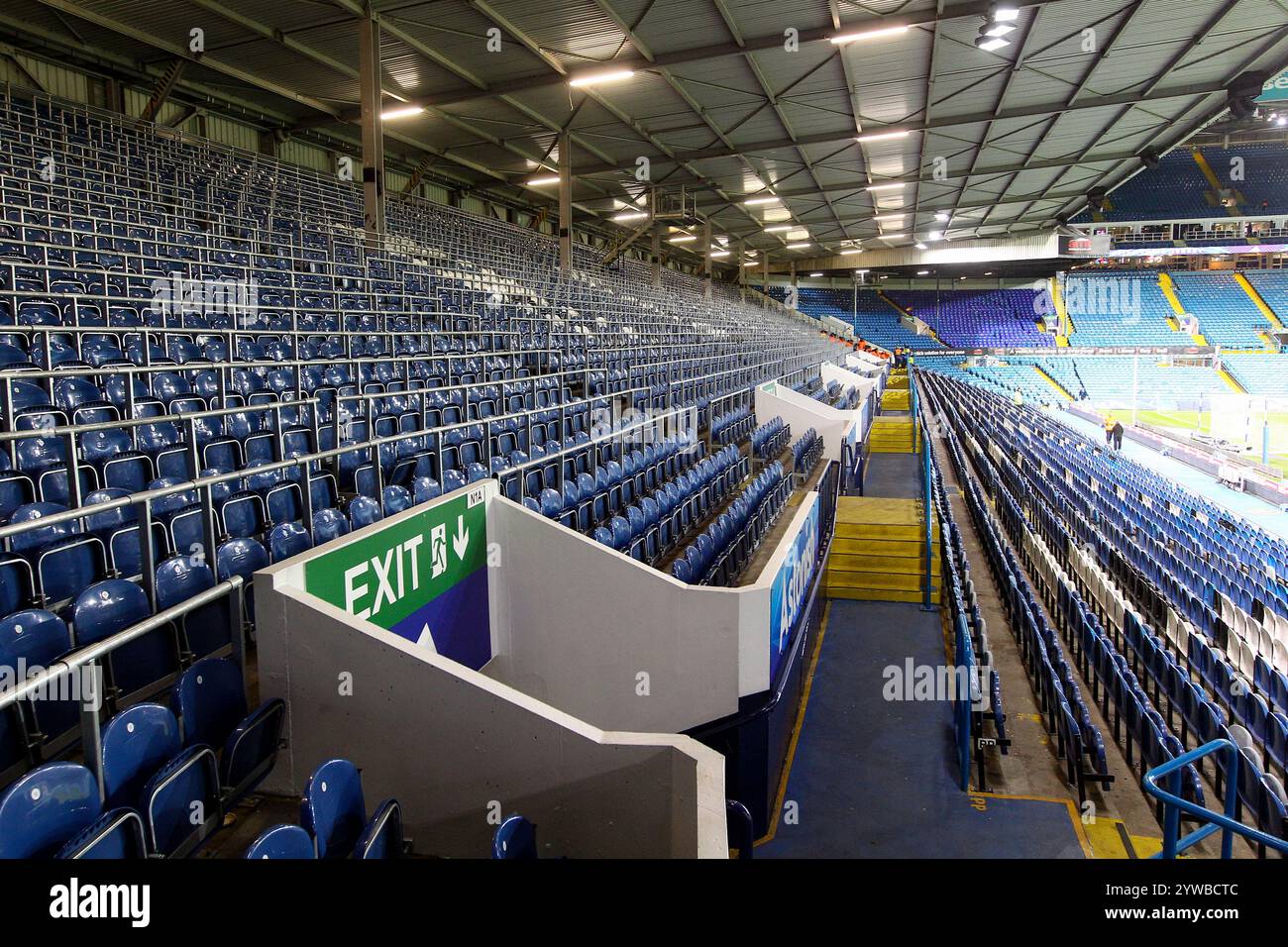 Elland Road Stadium, Leeds, England - 10th December 2024 Safe standing ...