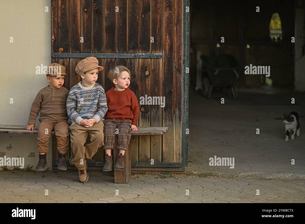 Vintage farm boys hi-res stock photography and images - Alamy
