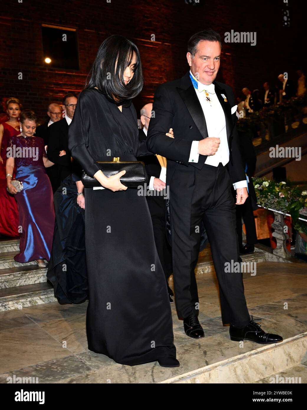Stockholm, Sweden. 10th Dec, 2024. Literature laureate Han Kang and Mr ...