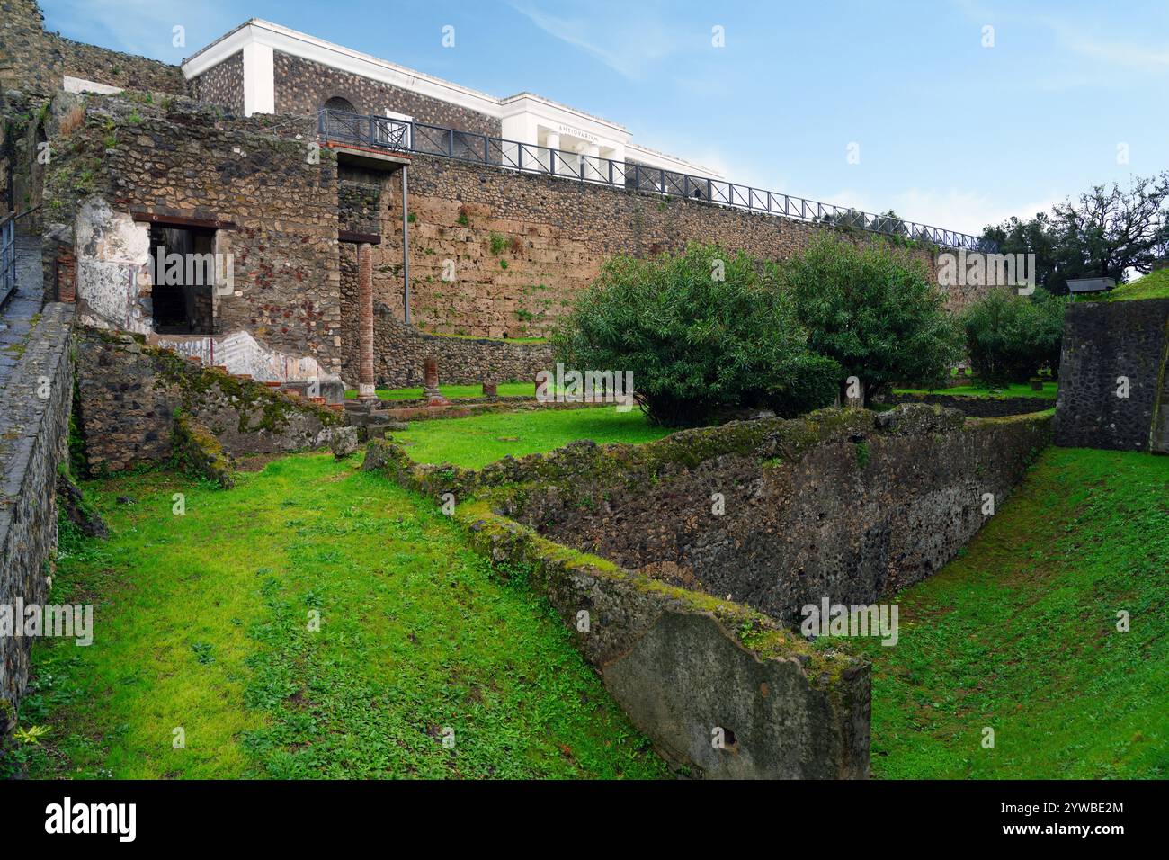 POMPEII, ITALY -11 MAR 2024 – View of Pompeii, the antique Roman city ...