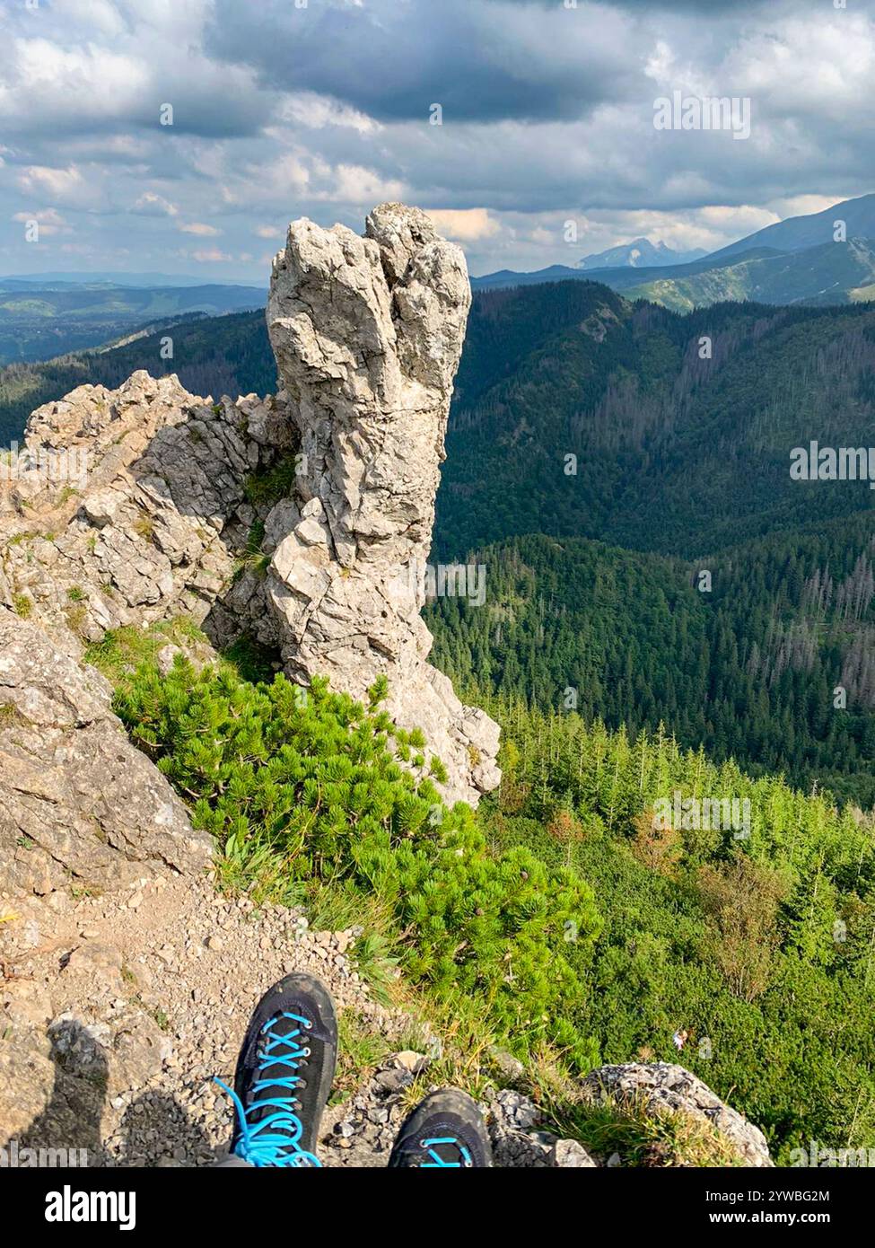 A breathtaking view of Sarnia Skala a unique horn-shaped rock formation ...