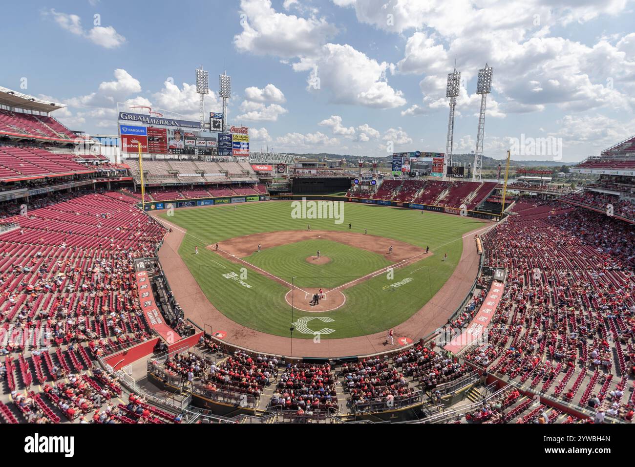 Cincinnati - September 5, 2024: Great American Ball Park panorama, home ...