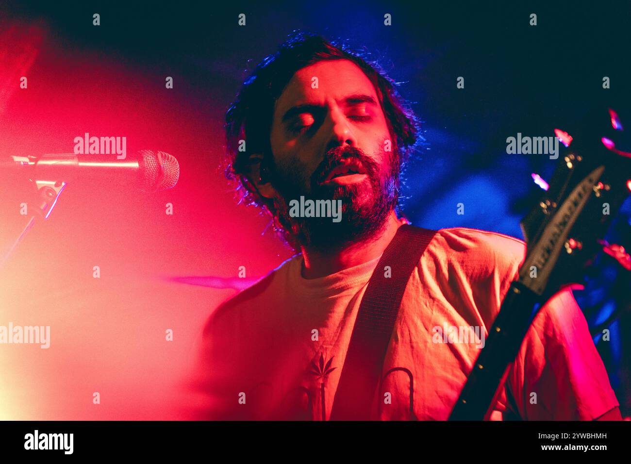 Malmö, Sweden. 26th, November 2024. The Greek stoner rock band 1000mods ...