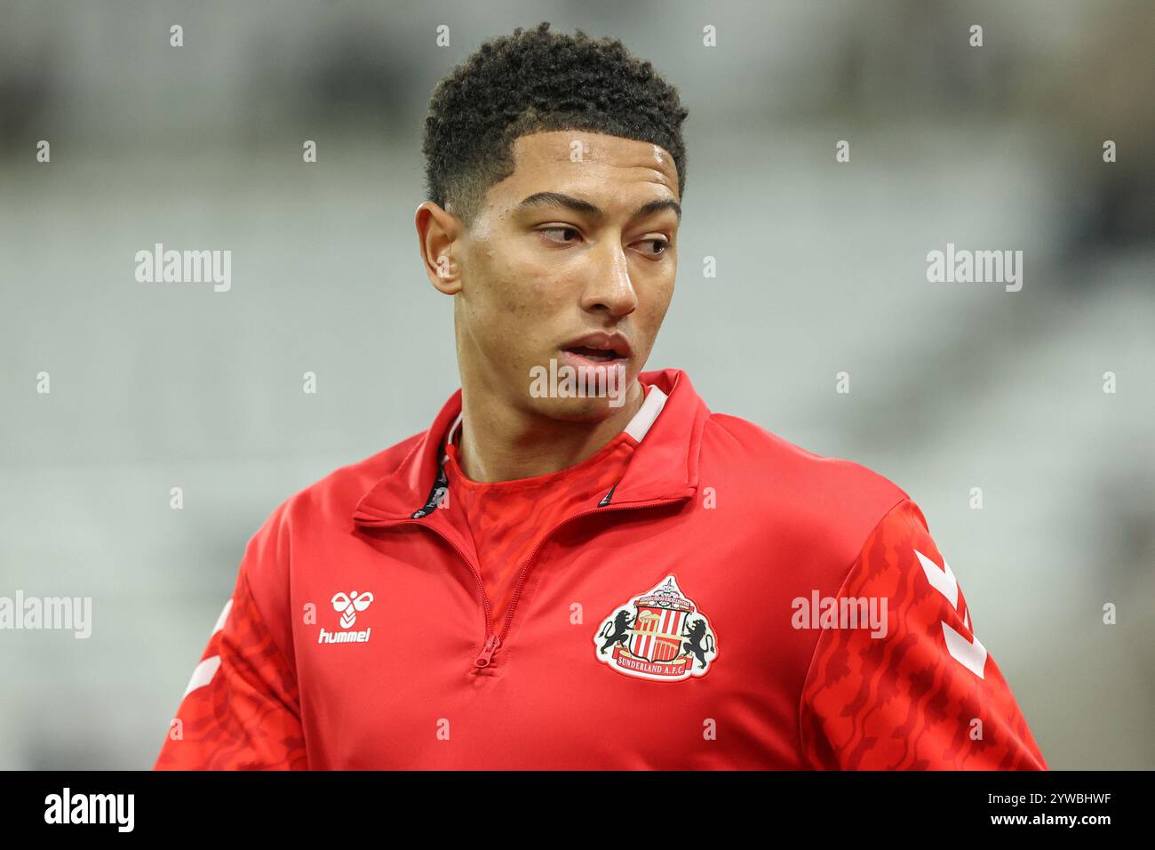 Jobe Bellingham of Sunderland in the pregame warmup session during the ...
