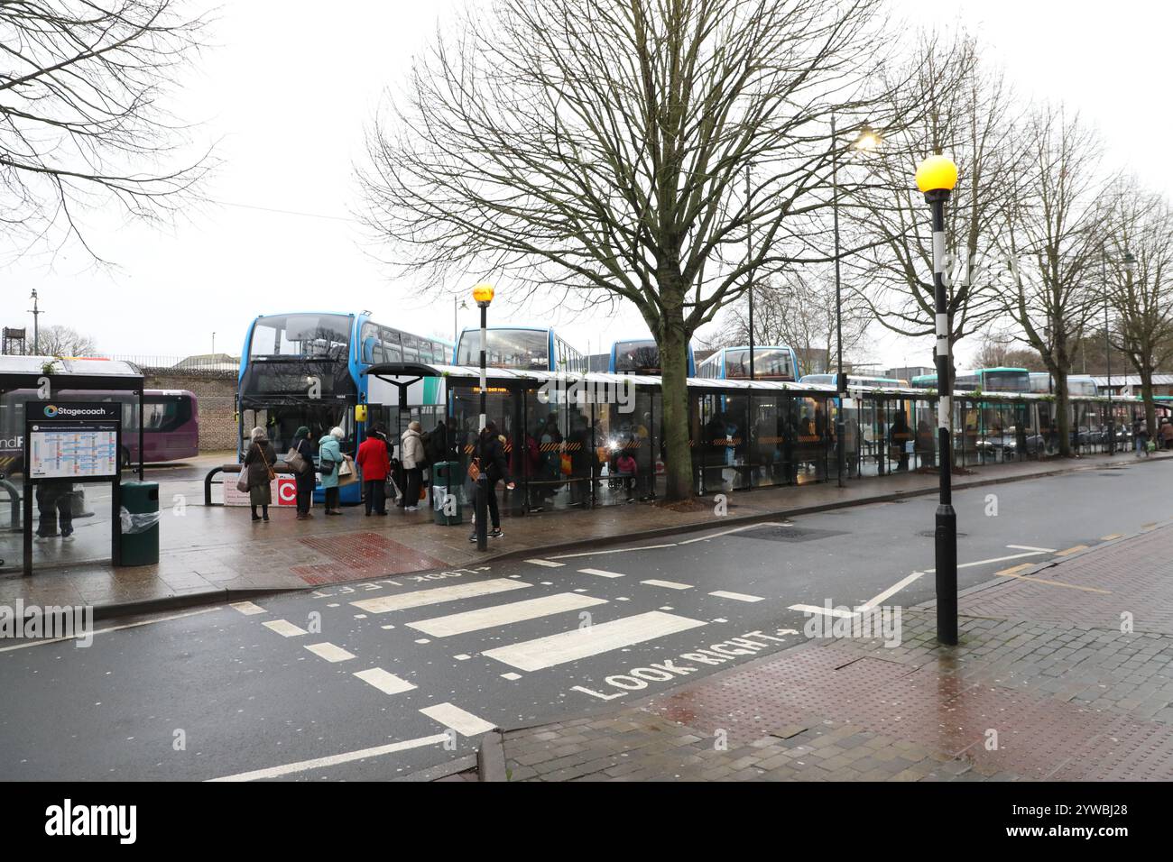 Canterbury bus station, Canterbury, Kent, England Stock Photo - Alamy
