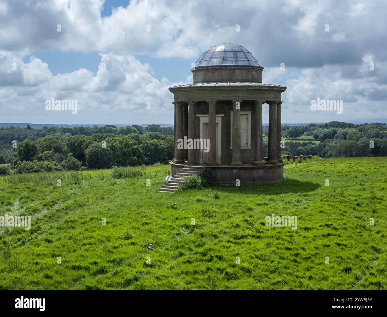 John Fuller's Rotunda Temple, Brightling Park, East Sussex Stock Photo ...