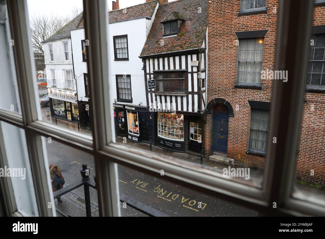 View of historic buildings from the window of The Thomas Ingoldsby - JD ...