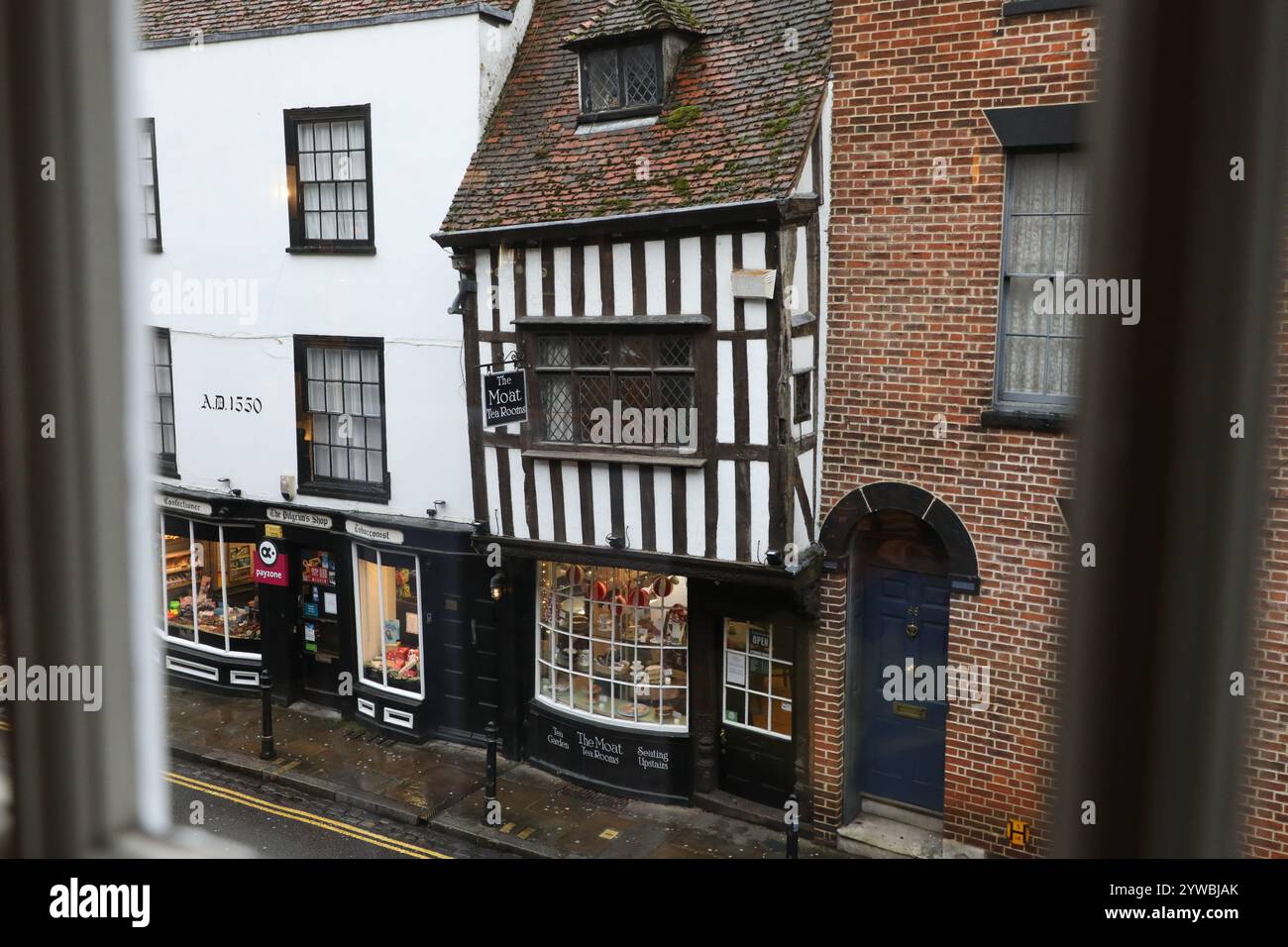 View of historic buildings from the window of The Thomas Ingoldsby - JD ...
