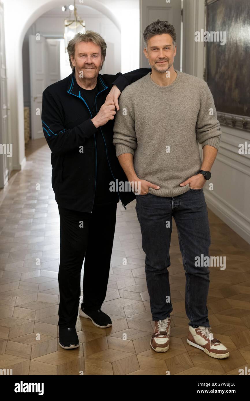 Munich, Germany. 10th Dec, 2024. Singer Howard Carpendale (l) and his ...