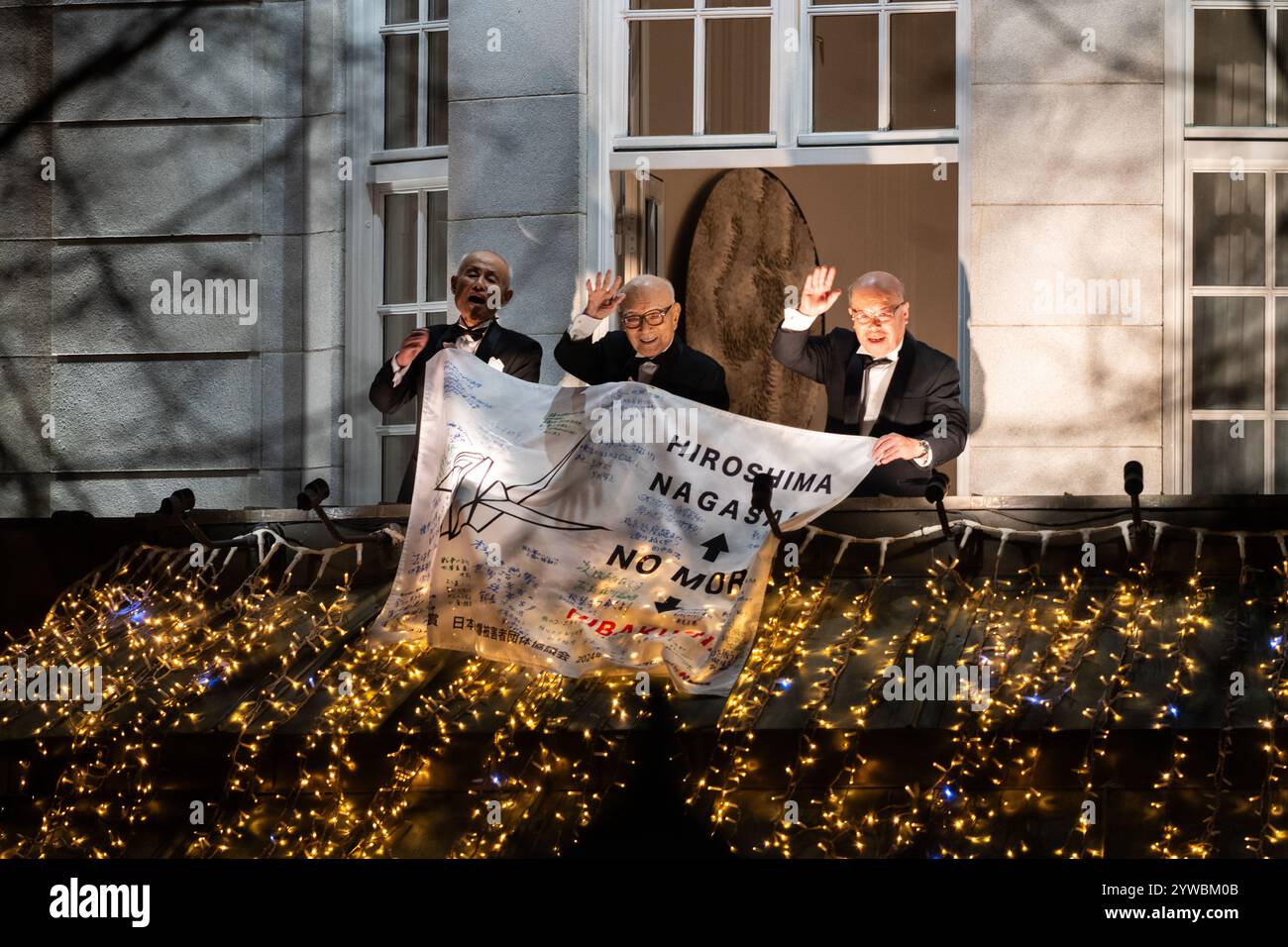 Oslo 20241210. From left: Toshiyuki Mimaki, Terumi Tanaka and ...