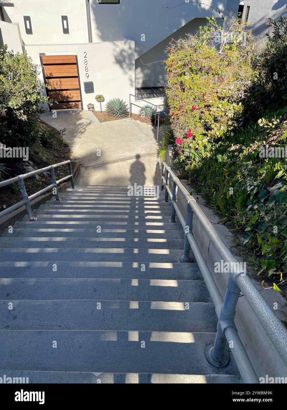 long shadows from top of stairs Stock Photo - Alamy