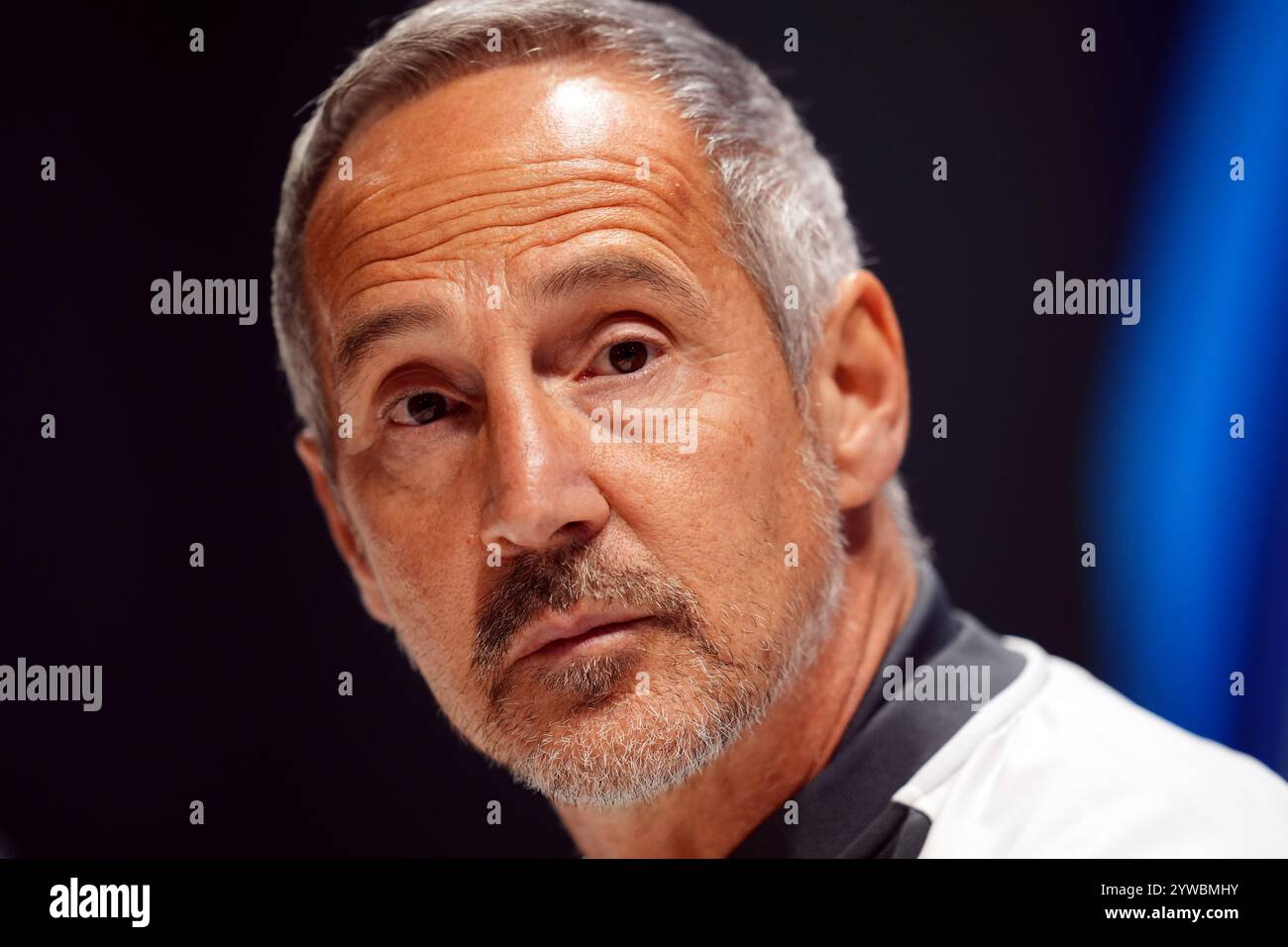Monaco manager Adi Hutter during a press conference at the Emirates ...
