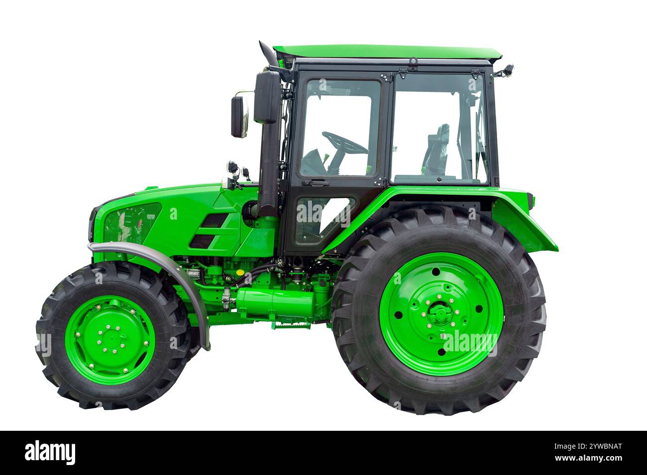 Tractor isolated white background. Farm agricultural tractor. High ...