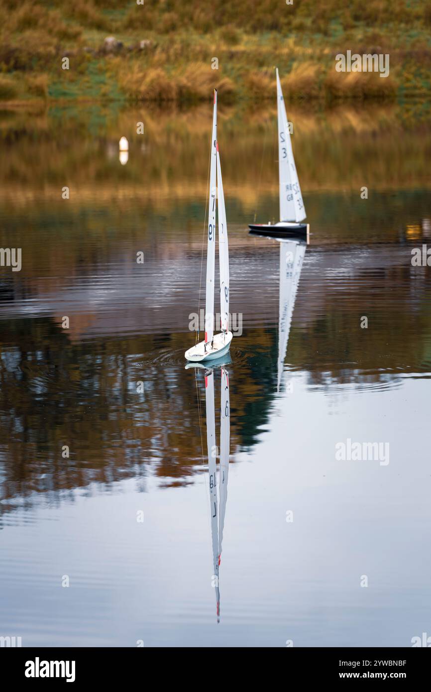 radio controlled model sailing yachts Stock Photo - Alamy
